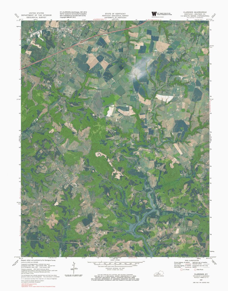 KY-CLARKSON: GeoChange 1951-2012 Map by Western Michigan University ...