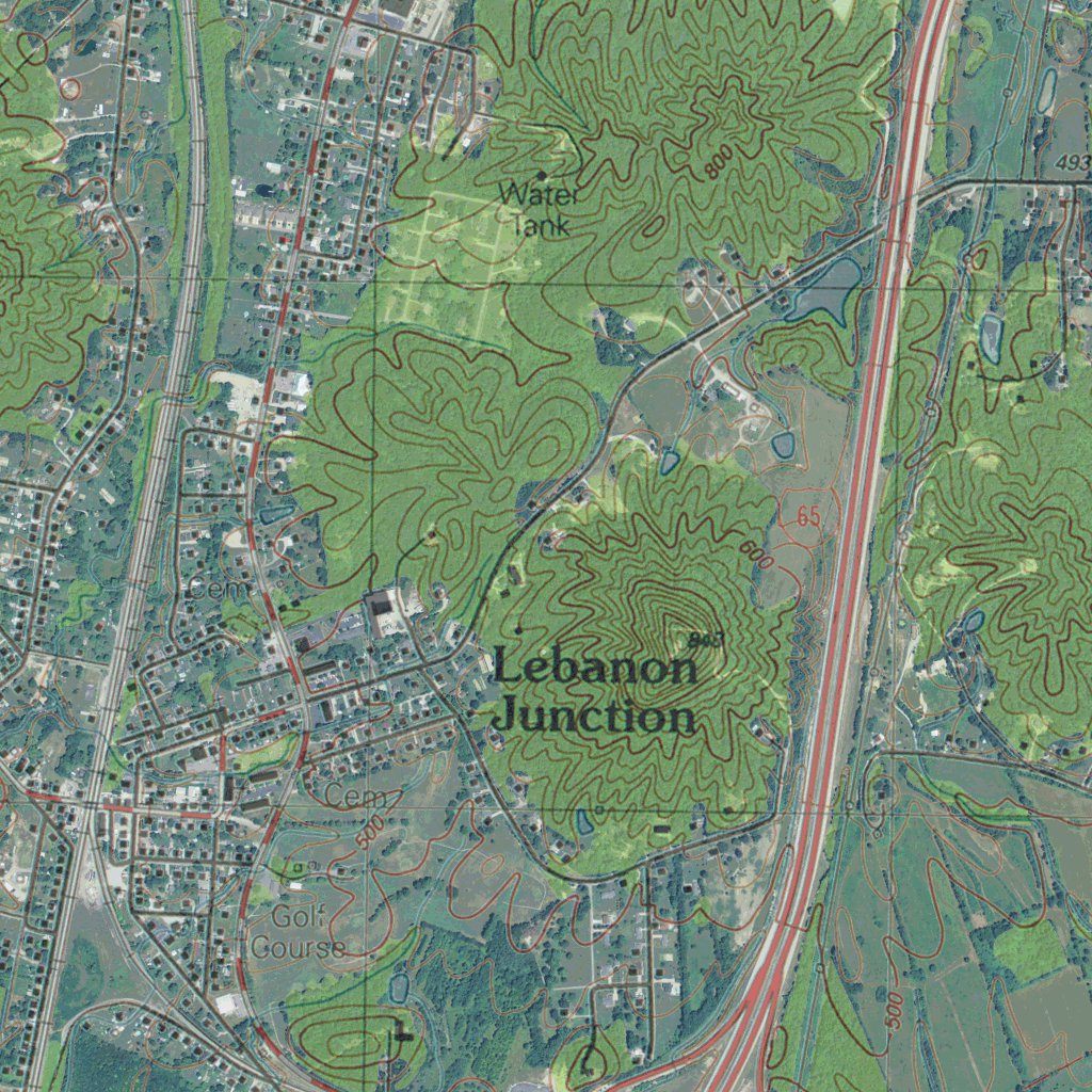 KY-LEBANON JUNCTION: GeoChange 1987-2012 Map by Western Michigan ...