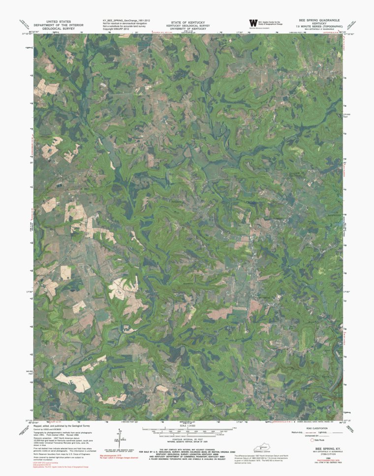 KY-BEE SPRING: GeoChange 1951-2012 Map by Western Michigan University ...