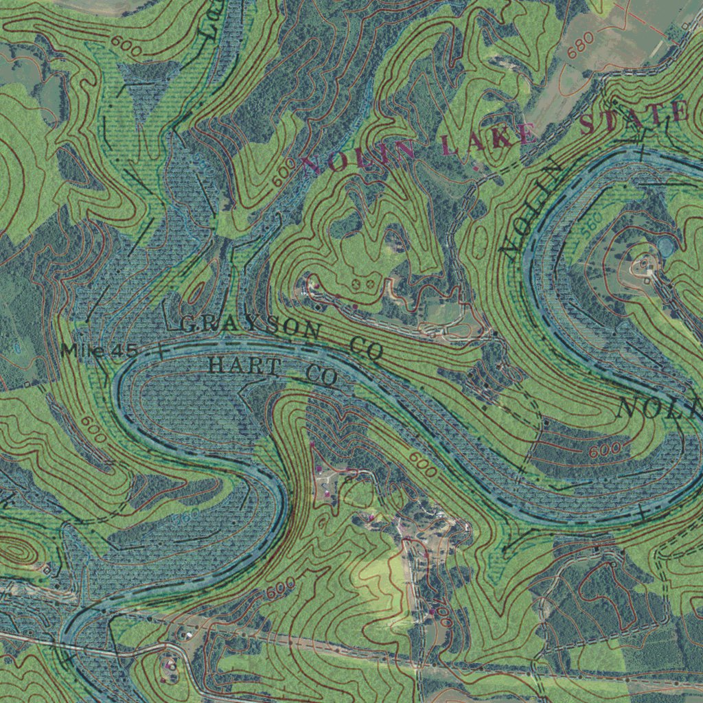 KY-MILLERSTOWN: GeoChange 1951-2012 Map by Western Michigan University ...