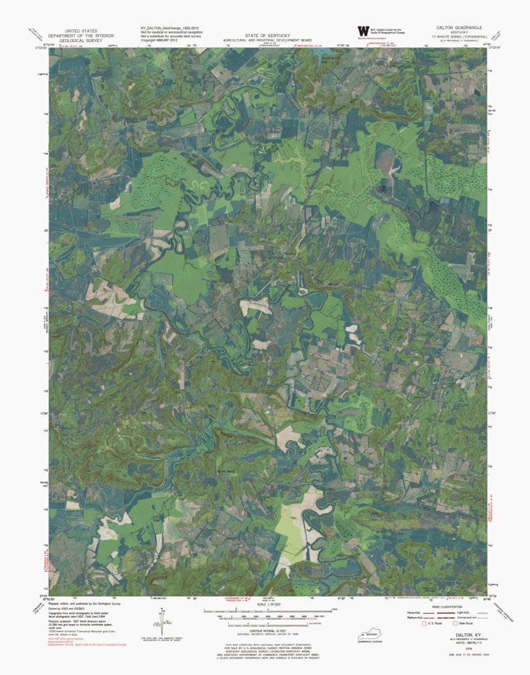 KY-DALTON: GeoChange 1952-2012 Map by Western Michigan University ...