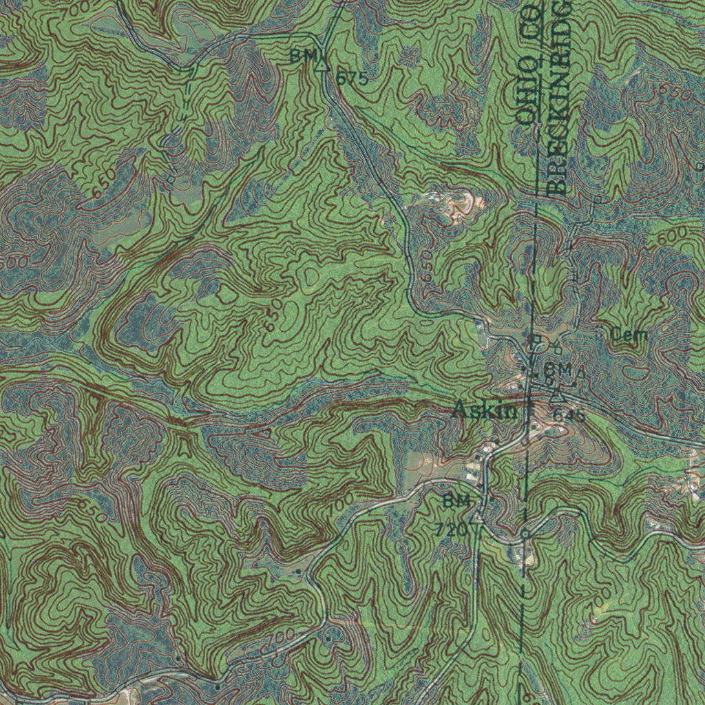 KY-FORDSVILLE: GeoChange 1951-2012 Map by Western Michigan University ...