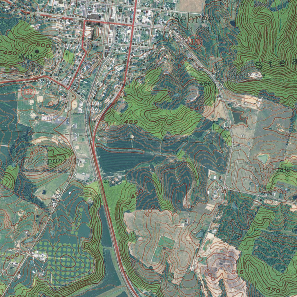 KY-SEBREE: GeoChange 1946-2012 Map by Western Michigan University ...