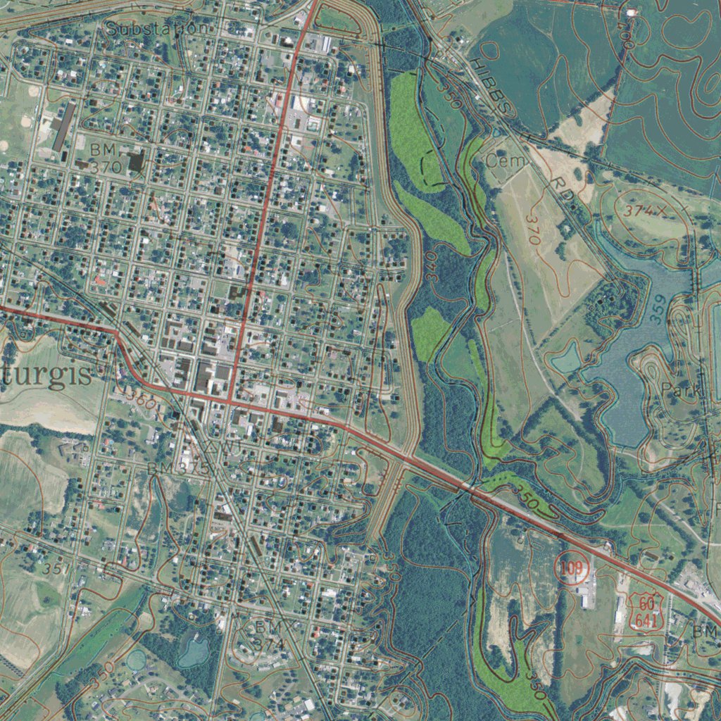 KY-STURGIS: GeoChange 1946-2012 Map by Western Michigan University ...