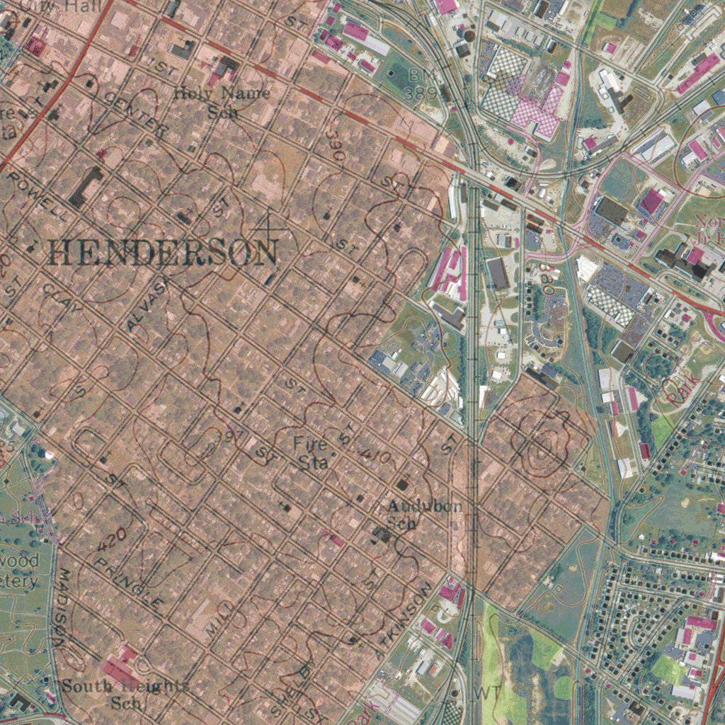 KY-IN-HENDERSON: GeoChange 1950-2012 Map by Western Michigan University ...