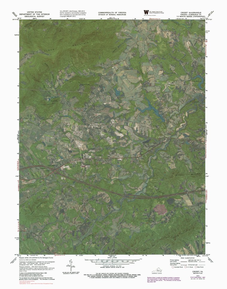 VA-CROZET: GeoChange 1963-2012 Map by Western Michigan University ...