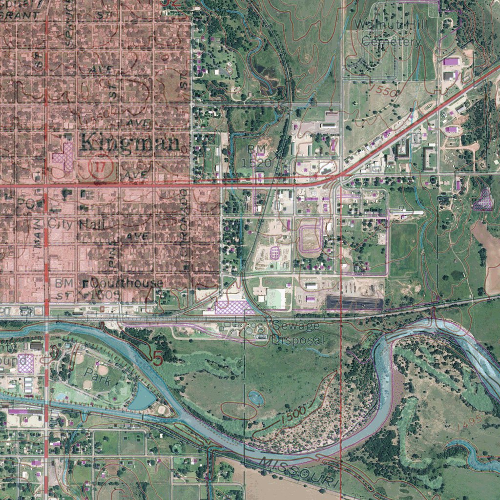 KS-KINGMAN: GeoChange 1965-2014 Map by Western Michigan University ...