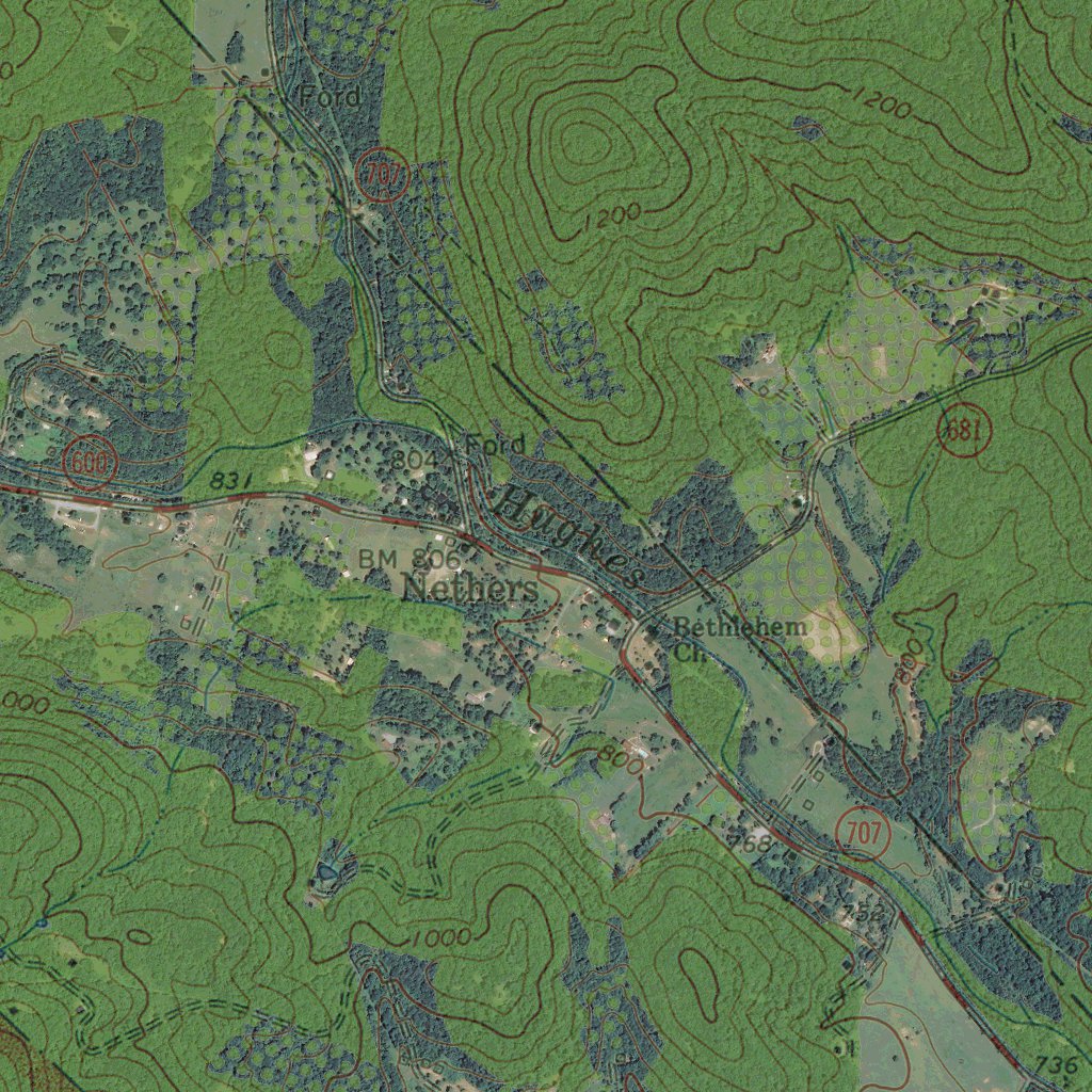 VA-OLD RAG MOUNTAIN: GeoChange 1963-2012 Map by Western Michigan ...