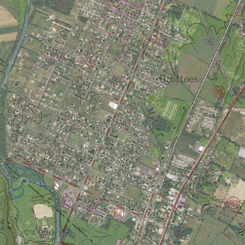 VA-GROTTOES: GeoChange 1963-2012 Map by Western Michigan University ...
