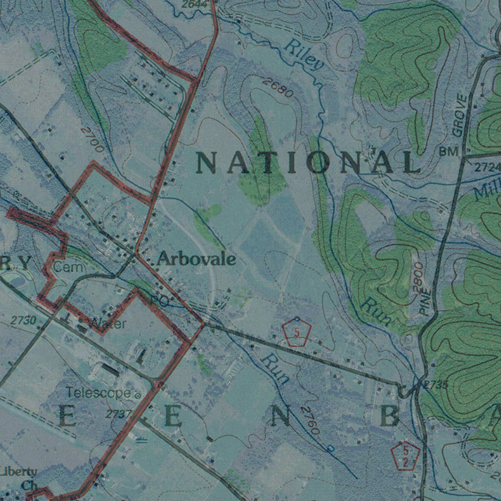 WV-GREEN BANK: GeoChange 1991-2011 Map by Western Michigan University ...