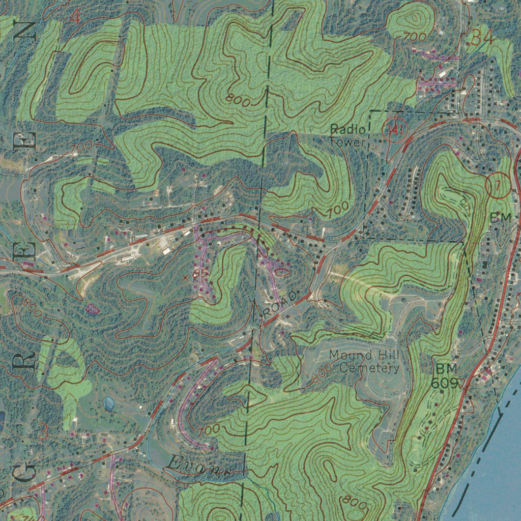 OH-WV-GALLIPOLIS: GeoChange 1956-2011-13 Map by Western Michigan ...