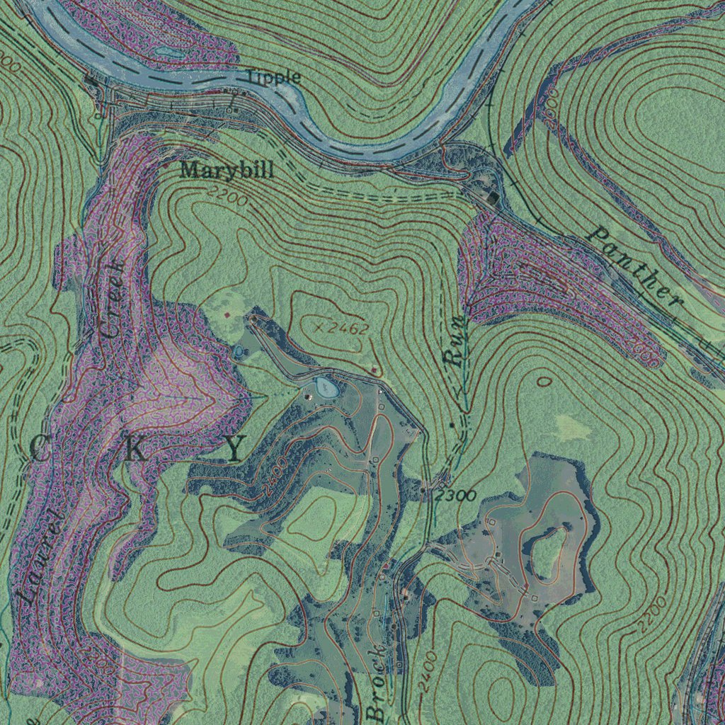 WV-CRAIGSVILLE: GeoChange 1966-2011 Map by Western Michigan University ...