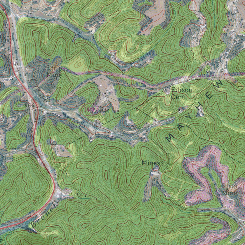 KY-GRAYSON: GeoChange 1952-2012 Map by Western Michigan University ...