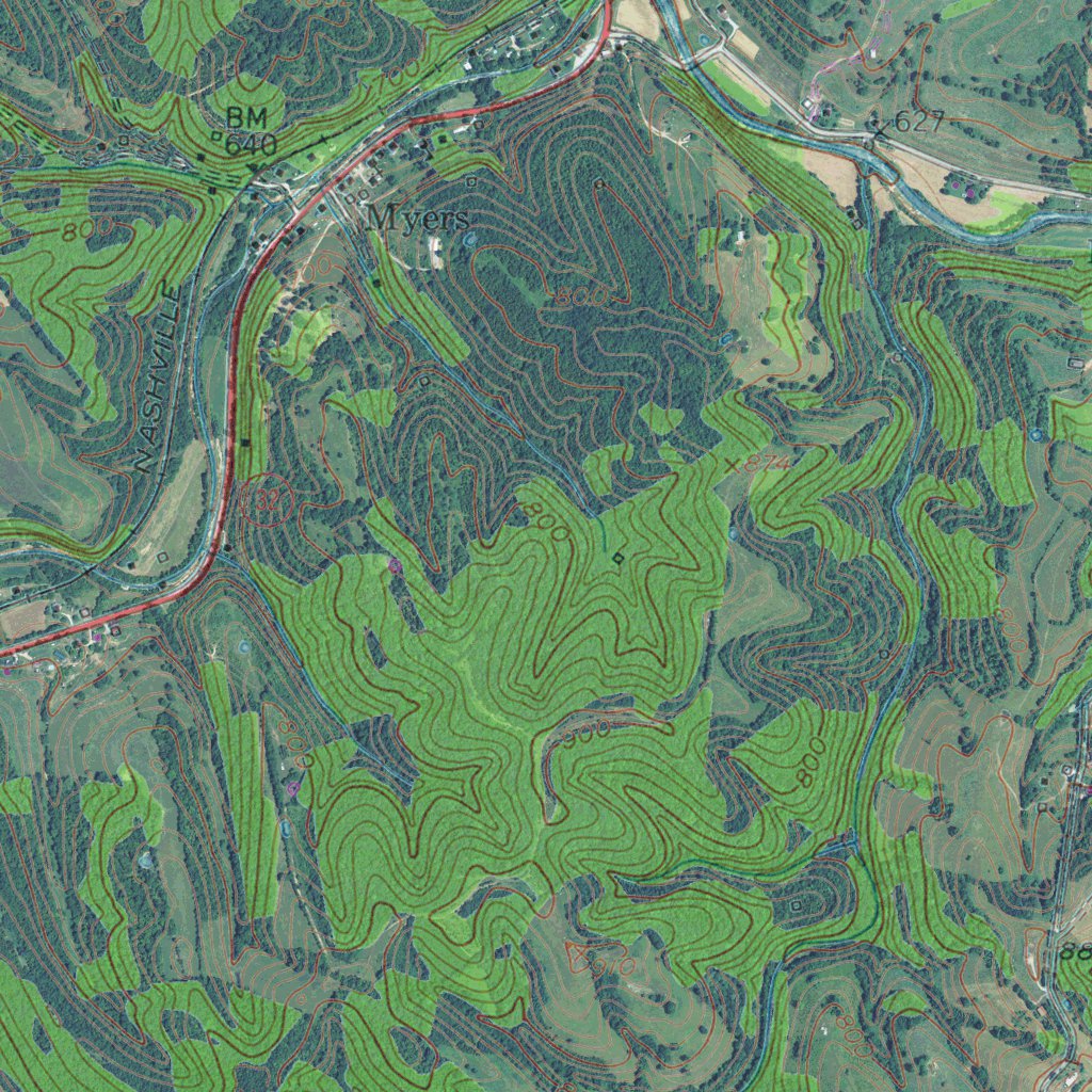 KY-MOOREFIELD: GeoChange 1950-2012 Map by Western Michigan University ...
