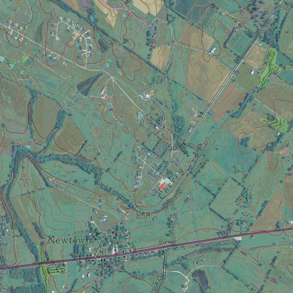 KY-CENTERVILLE: GeoChange 1952-2012 Map by Western Michigan University ...