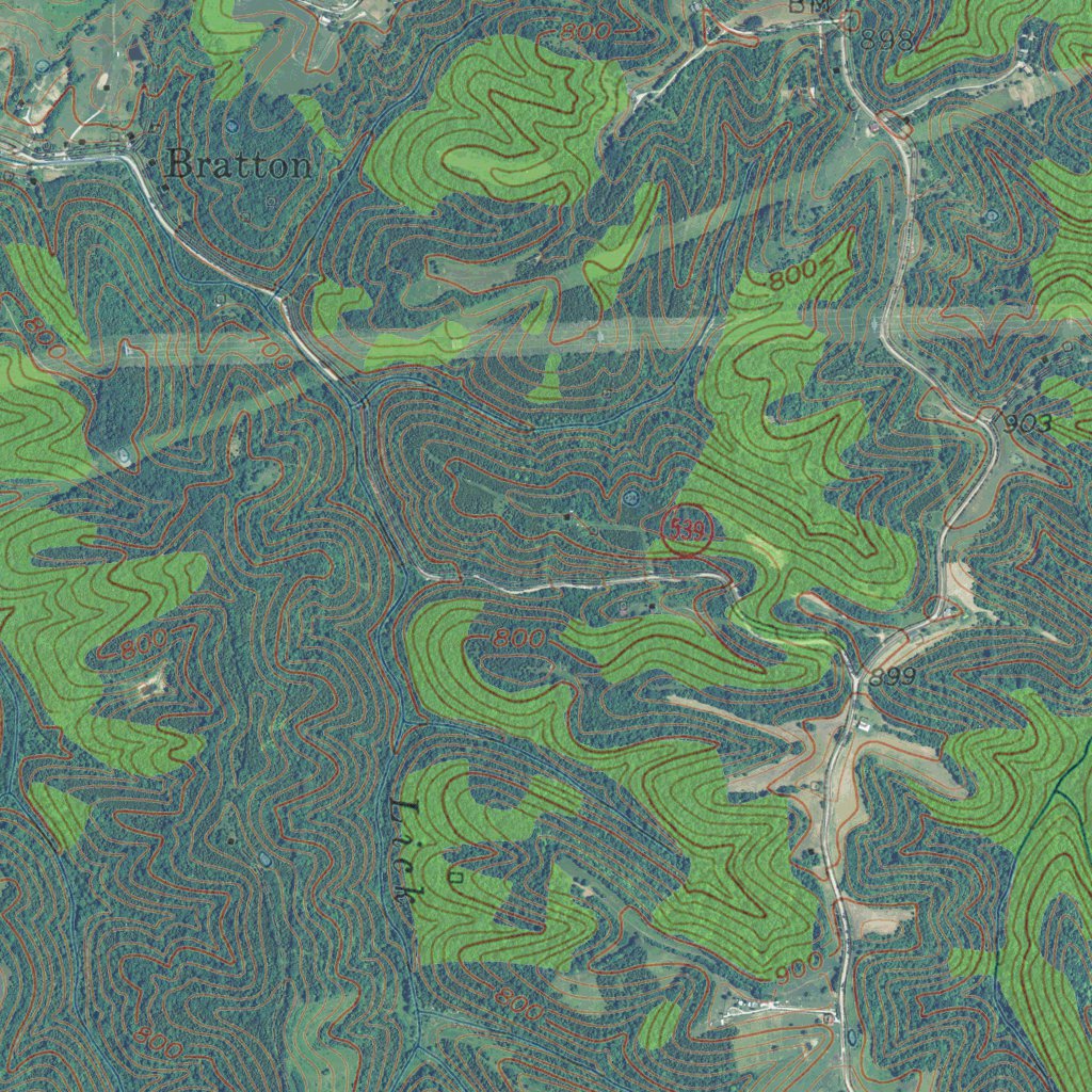 KY-MOUNT OLIVET: GeoChange 1950-2012 Map by Western Michigan University ...