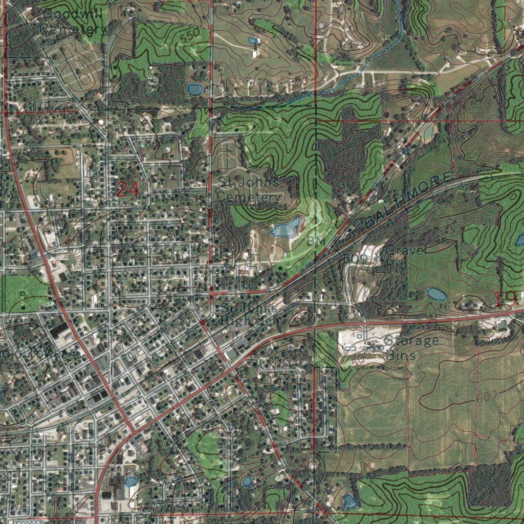 IN-LOOGOOTEE: GeoChange 1955-2012 Map by Western Michigan University ...