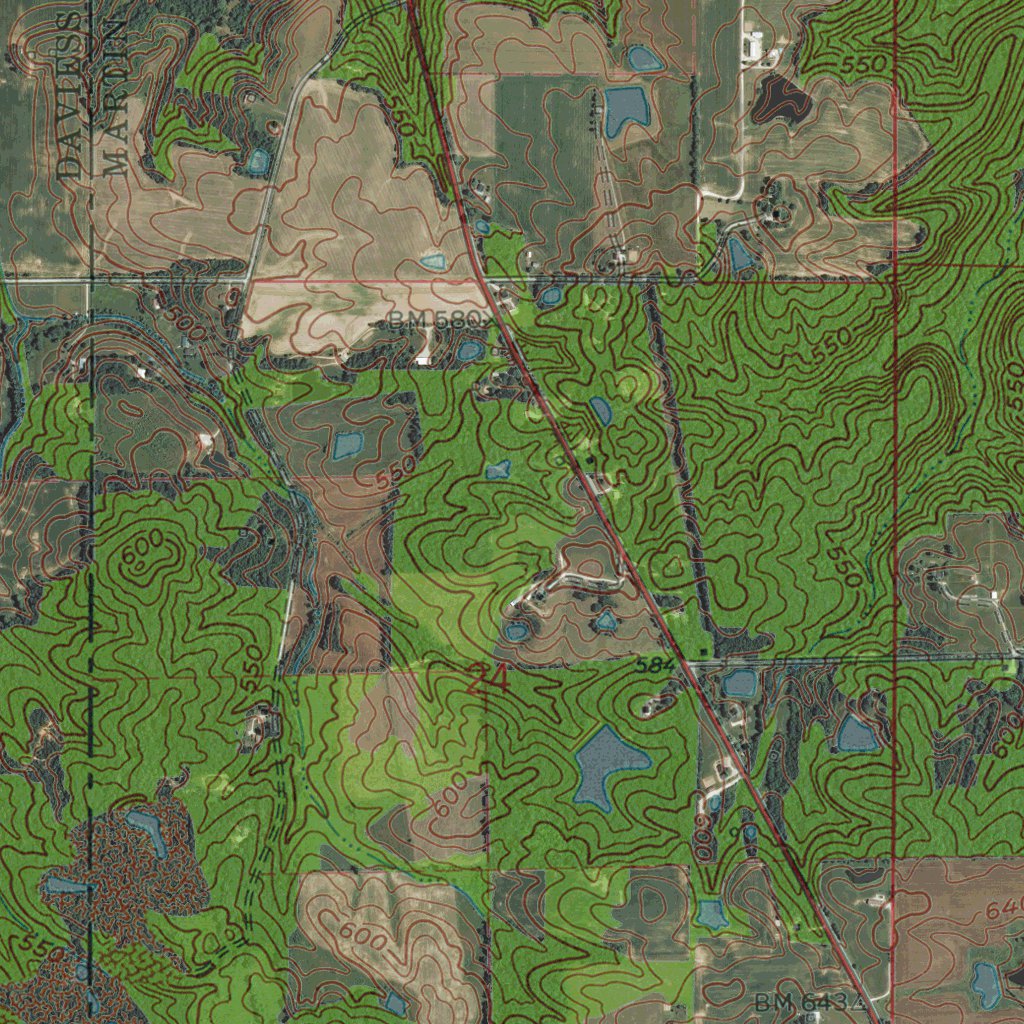 IN-ALFORDSVILLE: GeoChange 1955-2012 Map by Western Michigan University ...