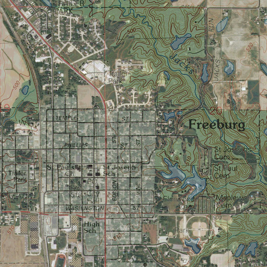 IL-FREEBURG: GeoChange 1986-2012 Map by Western Michigan University ...
