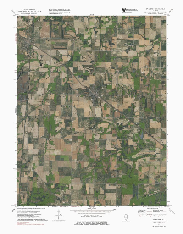IL-DAHLGREN: GeoChange 1973-2012 Map by Western Michigan University ...
