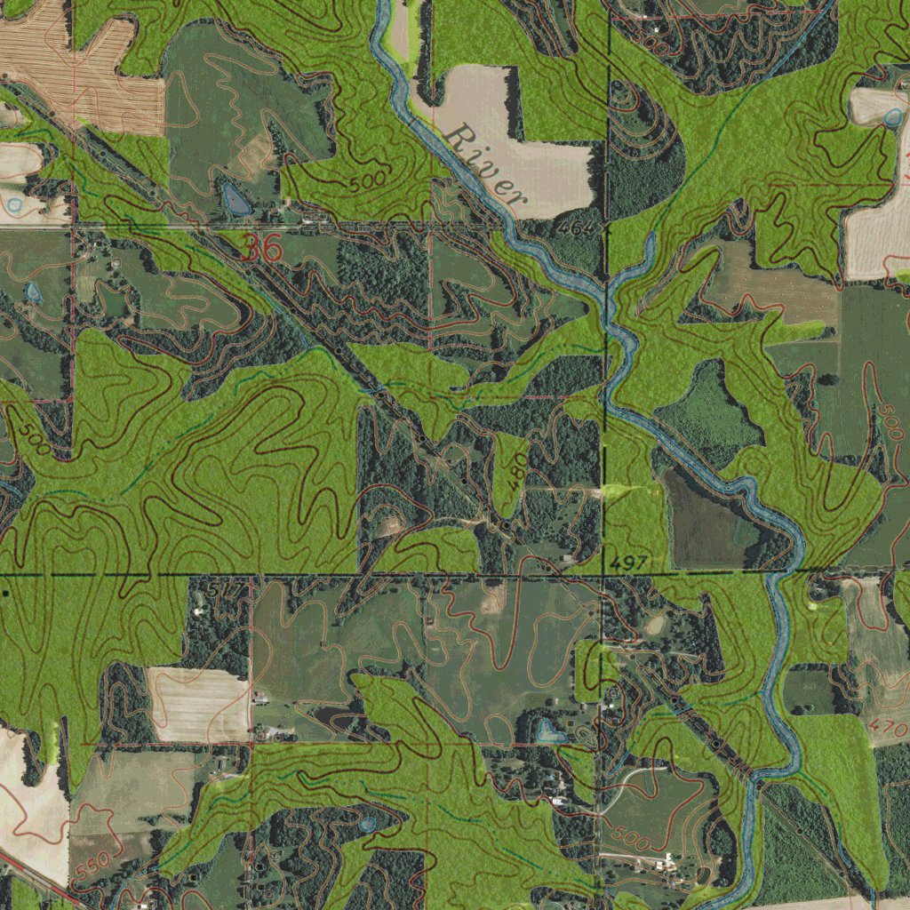 IL-WALNUT HILL: GeoChange 1973-2012 Map by Western Michigan University ...