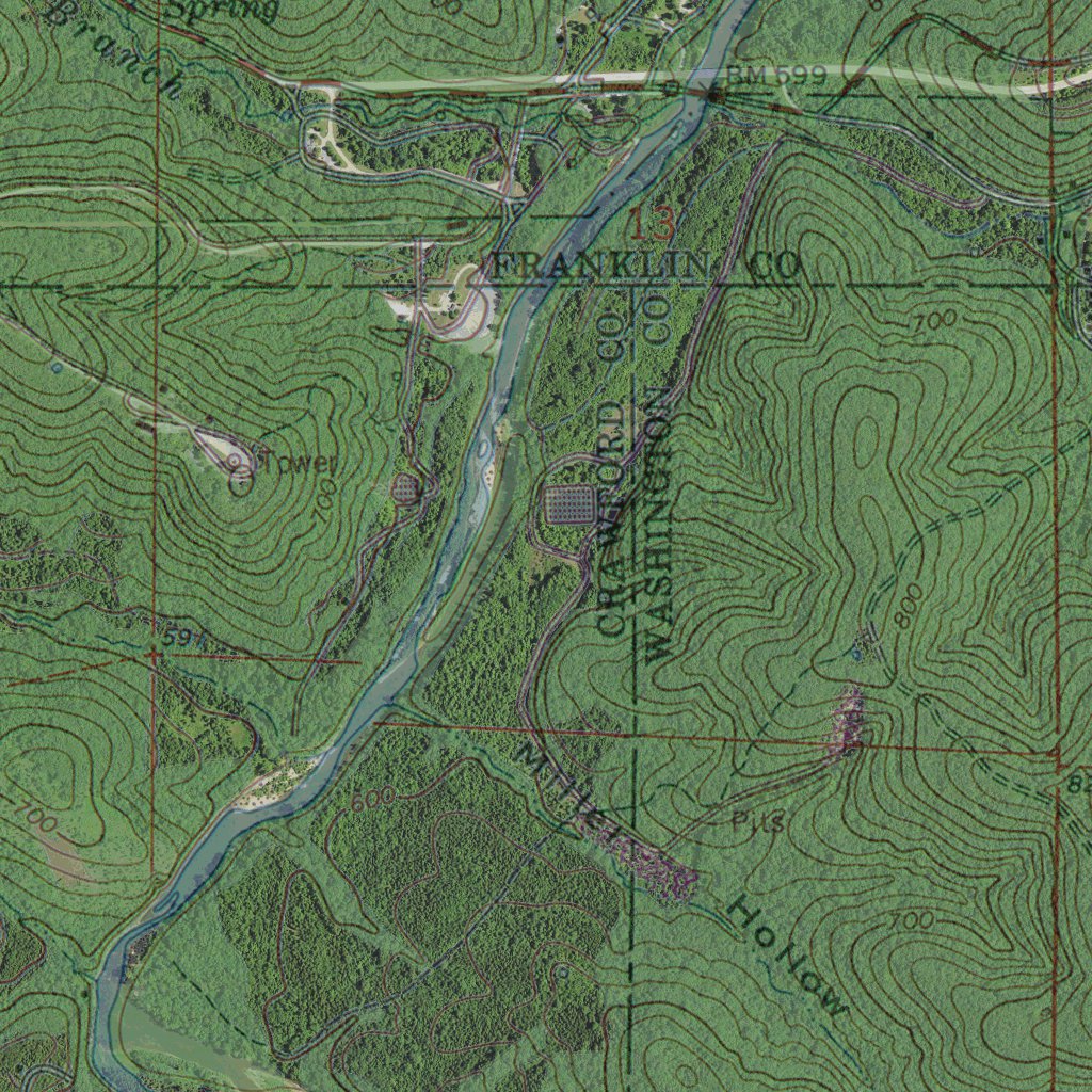 MO-MERAMEC STATE PARK: GeoChange 1967-2014 Map by Western Michigan ...