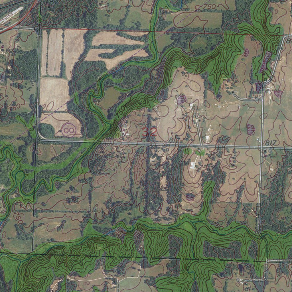 MO-CALHOUN EAST: GeoChange 1950-2012 Map by Western Michigan University ...