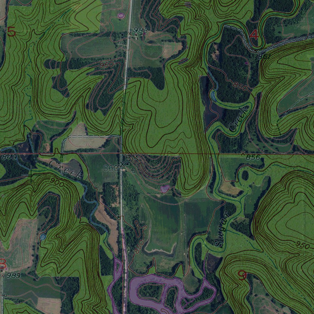 KS-NEW LANCASTER: GeoChange 1957-2014 Map by Western Michigan ...
