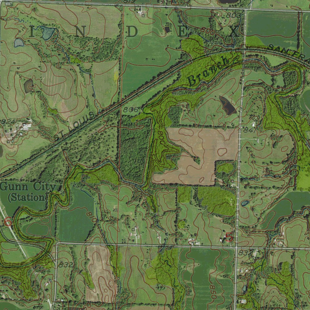 MO-EAST LYNNE: GeoChange 1951-2014 Map by Western Michigan University ...