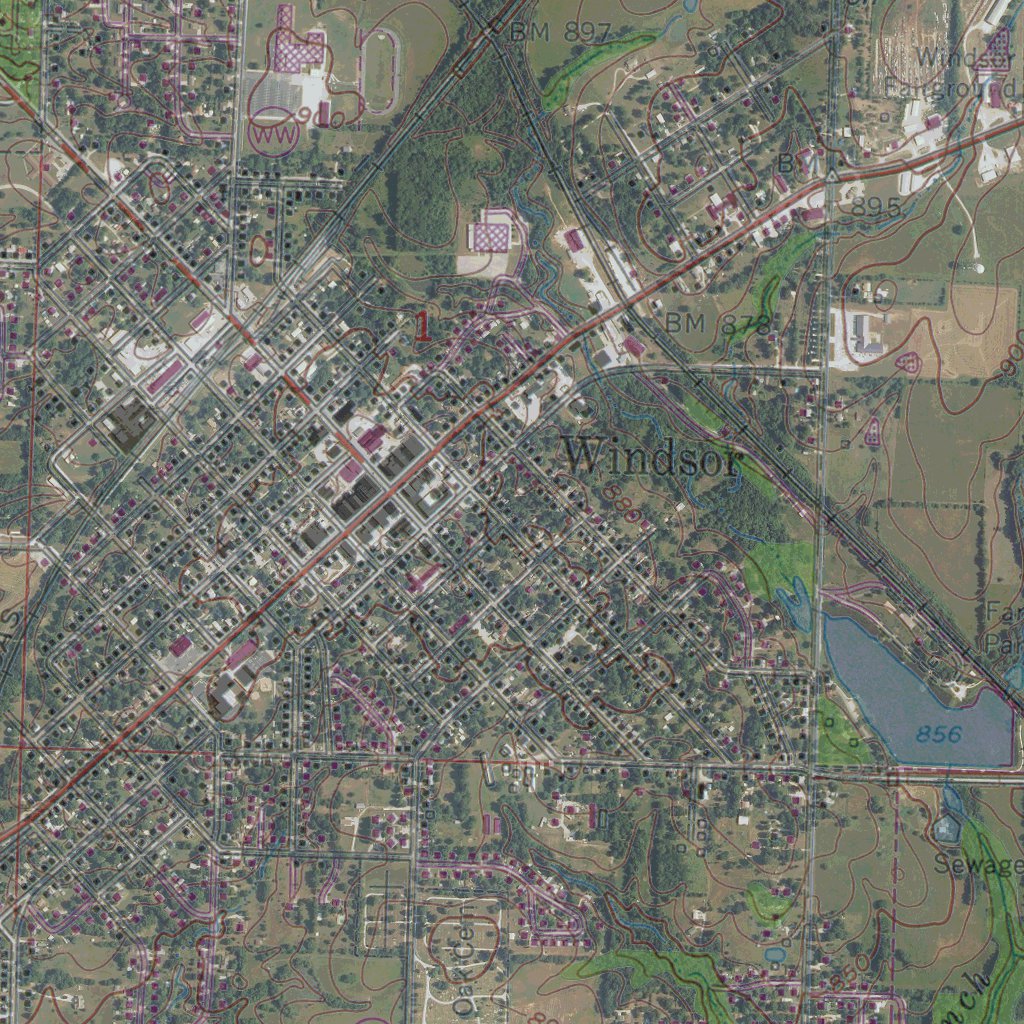 MO-WINDSOR: GeoChange 1952-2012 Map by Western Michigan University ...