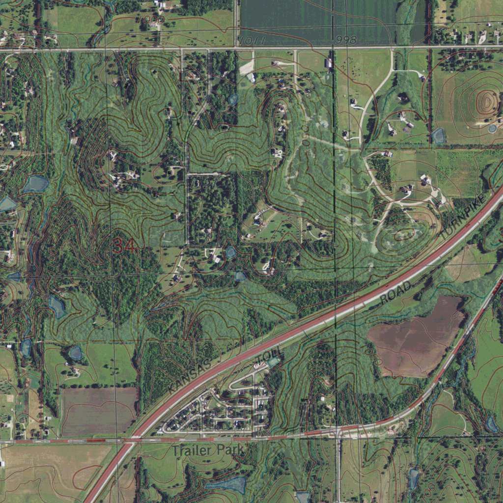 KS-WAKARUSA: GeoChange 1948-2012 Map by Western Michigan University ...