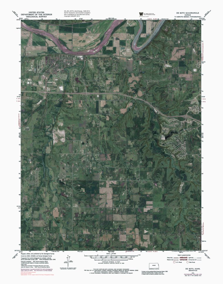 KS-DE SOTO: GeoChange 1948-2014 Map by Western Michigan University ...