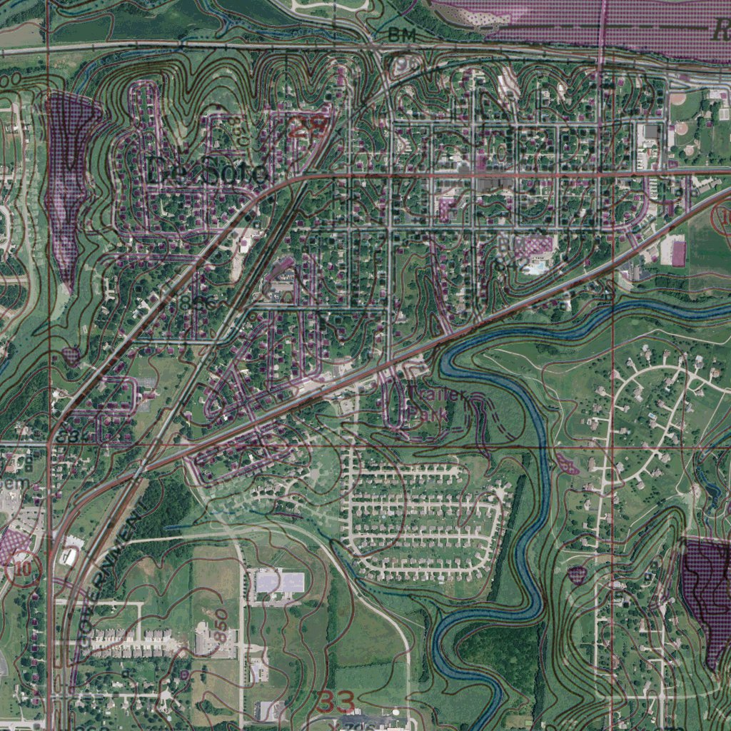 KS-DE SOTO: GeoChange 1948-2014 Map by Western Michigan University ...