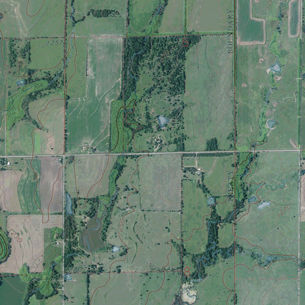 KS-ALLEN SW: GeoChange 1971-2014 Map by Western Michigan University ...