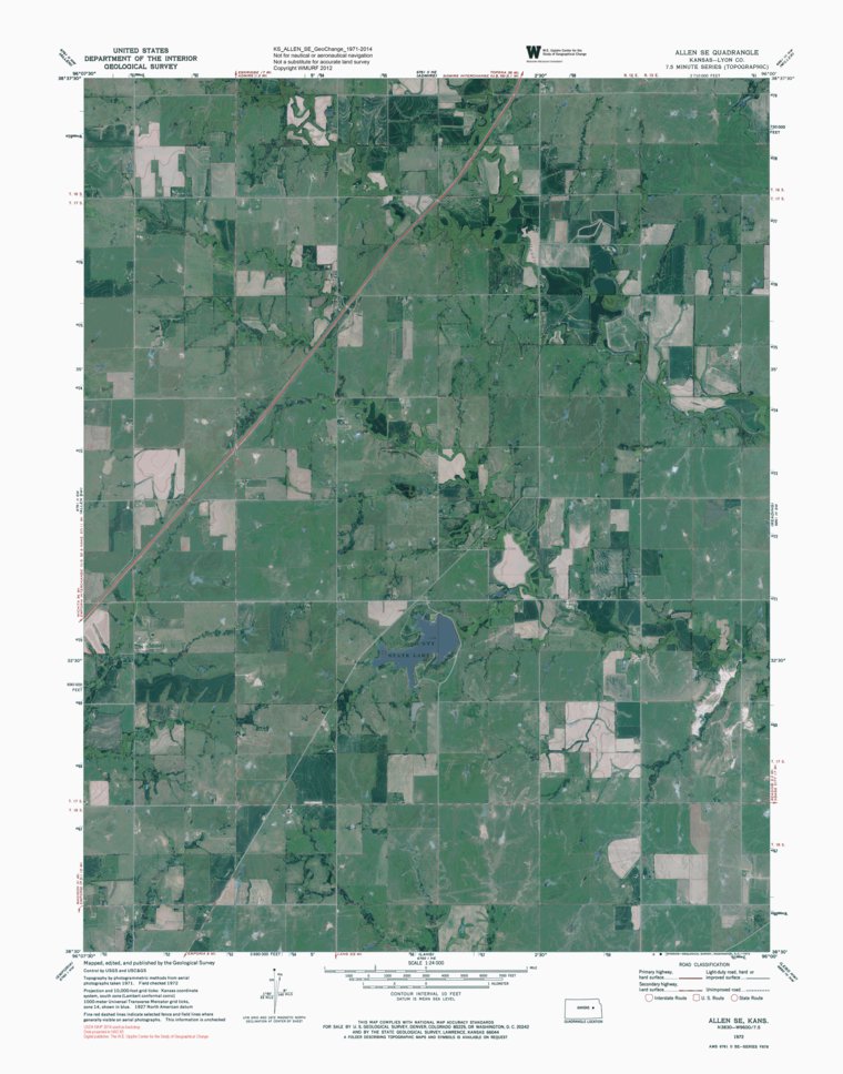 KS-ALLEN SE: GeoChange 1971-2014 Map by Western Michigan University ...