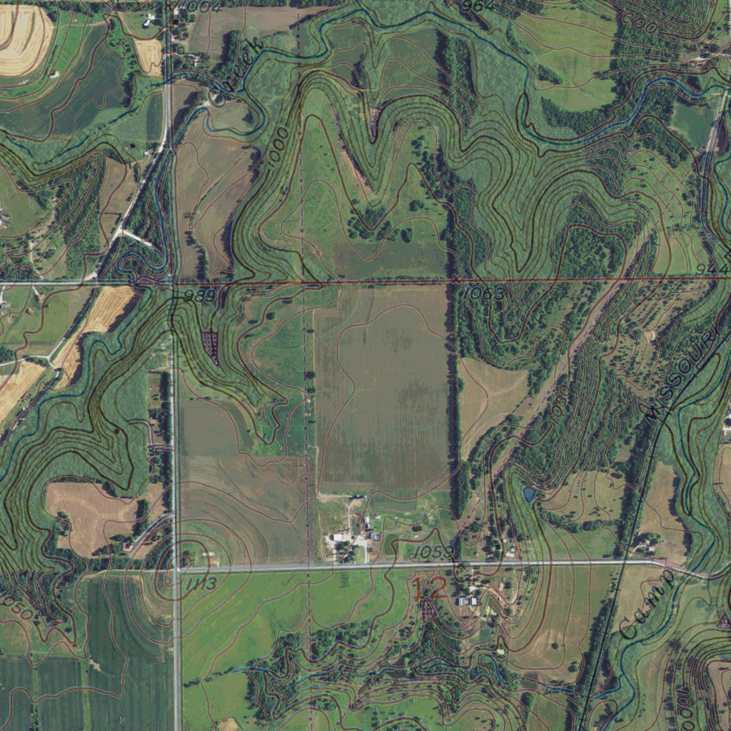 KS-OVERBROOK: GeoChange 1947-2012 Map by Western Michigan University ...