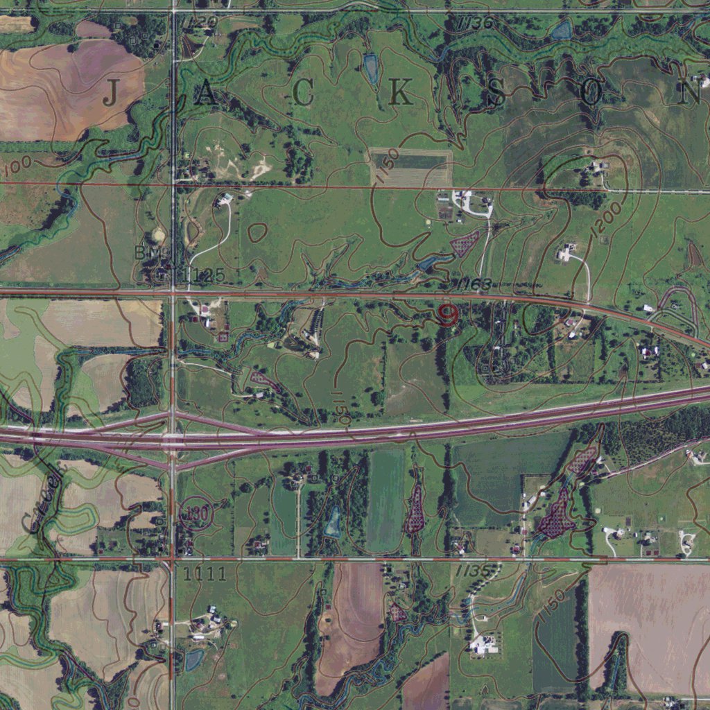 KS-LEBO NW: GeoChange 1956-2012 Map by Western Michigan University ...