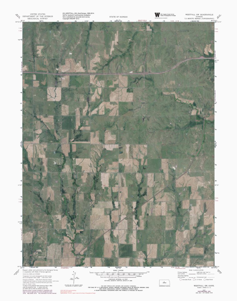 KS-WESTFALL SW: GeoChange 1956-2014 Map by Western Michigan University ...