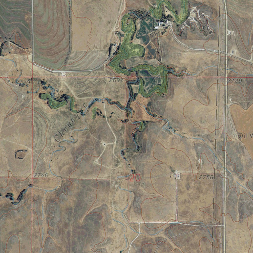 KS-CHEYENNE CREEK: GeoChange 1973-2012 Map by Western Michigan ...