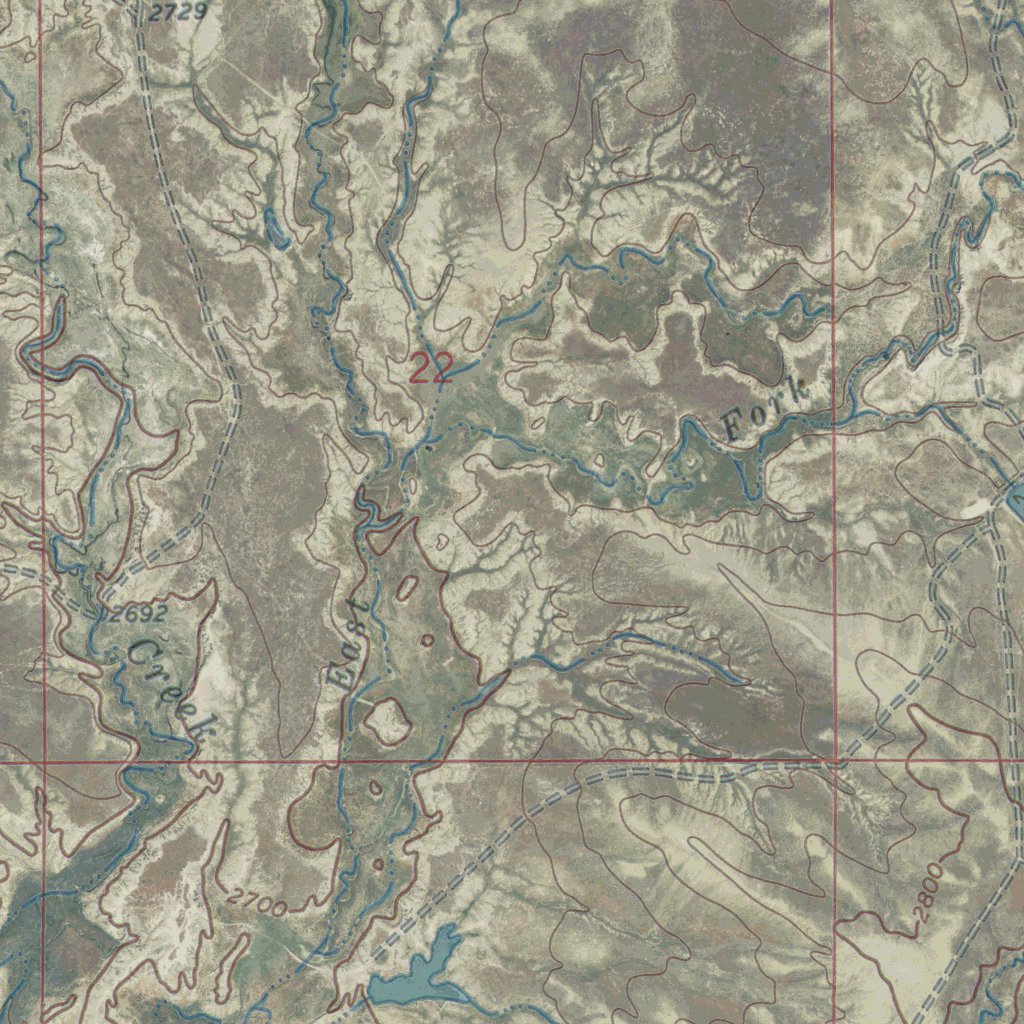 MT-FLAT BOTTOM COULEE SW: GeoChange 1968-2013 Map by Western Michigan ...