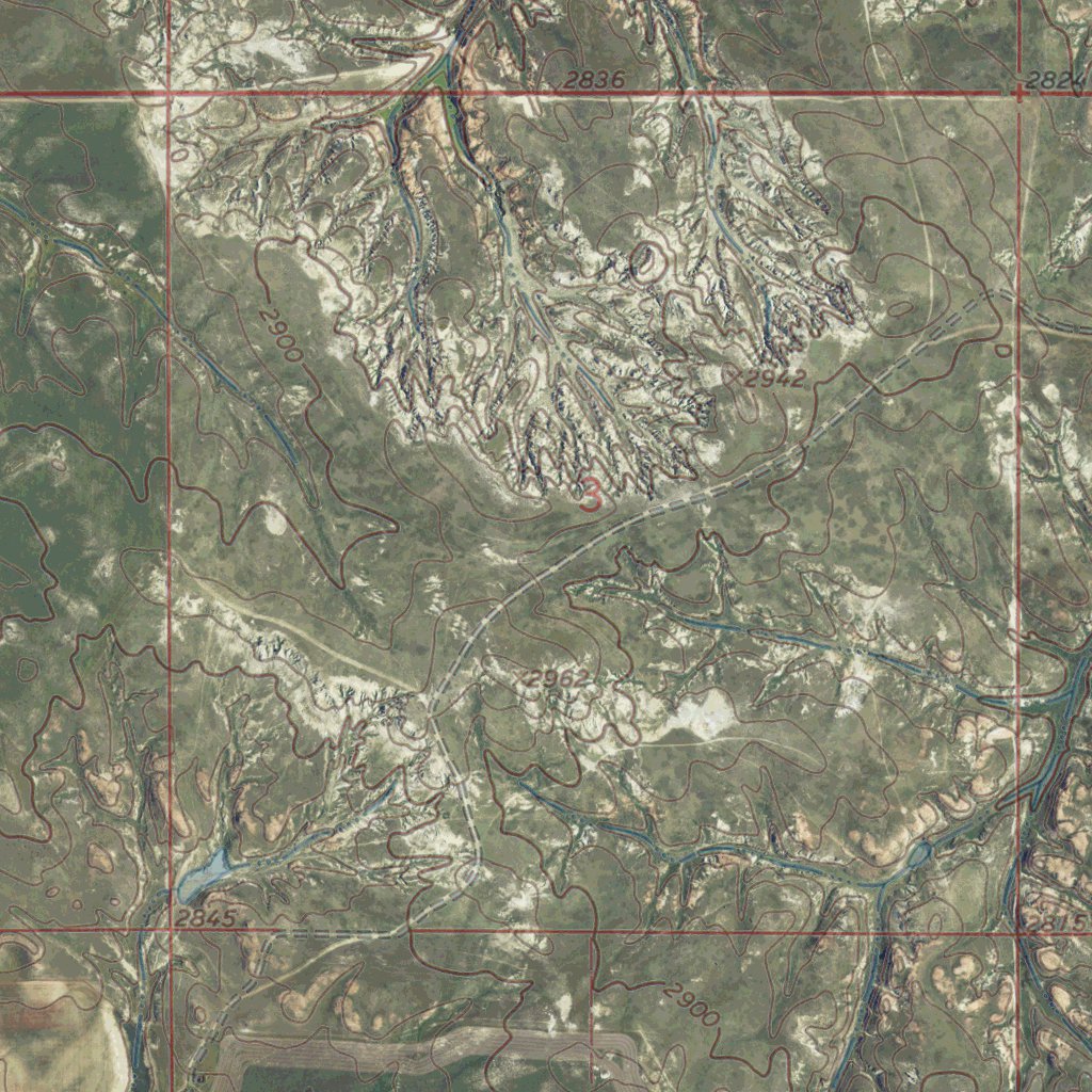 MT-LITTLE CHALK BUTTE: GeoChange 1964-2013 Map by Western Michigan ...