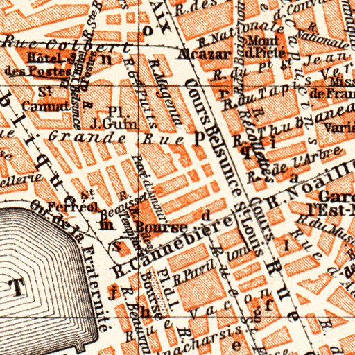 Marseille city Map, 1900 by Waldin | Avenza Maps