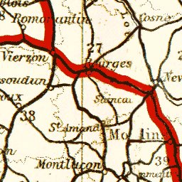 Road Map of France, 1900 by Waldin | Avenza Maps
