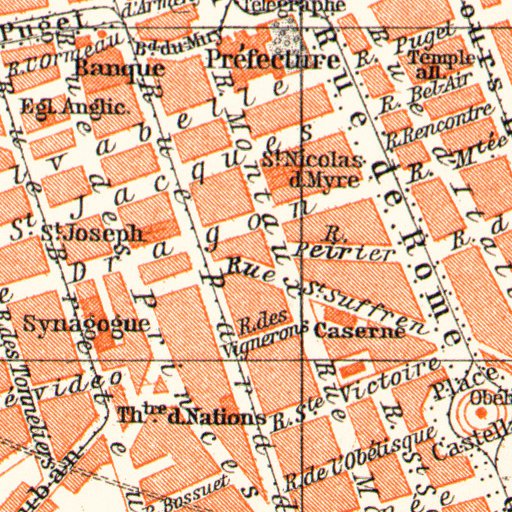 Marseille city Map, 1913 (1:14,000 scale) by Waldin | Avenza Maps