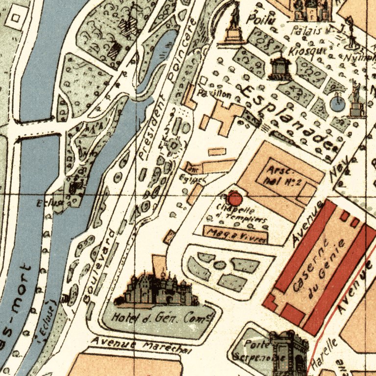 Metz town plan, 1916 Map by Waldin | Avenza Maps