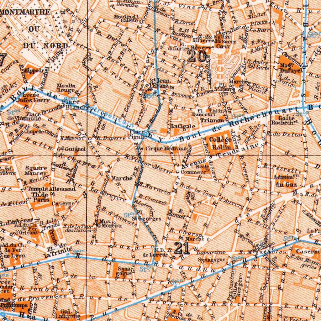 Paris city Map, 1931 by Waldin | Avenza Maps
