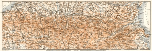Pyrenees, general Map, 1902 by Waldin | Avenza Maps