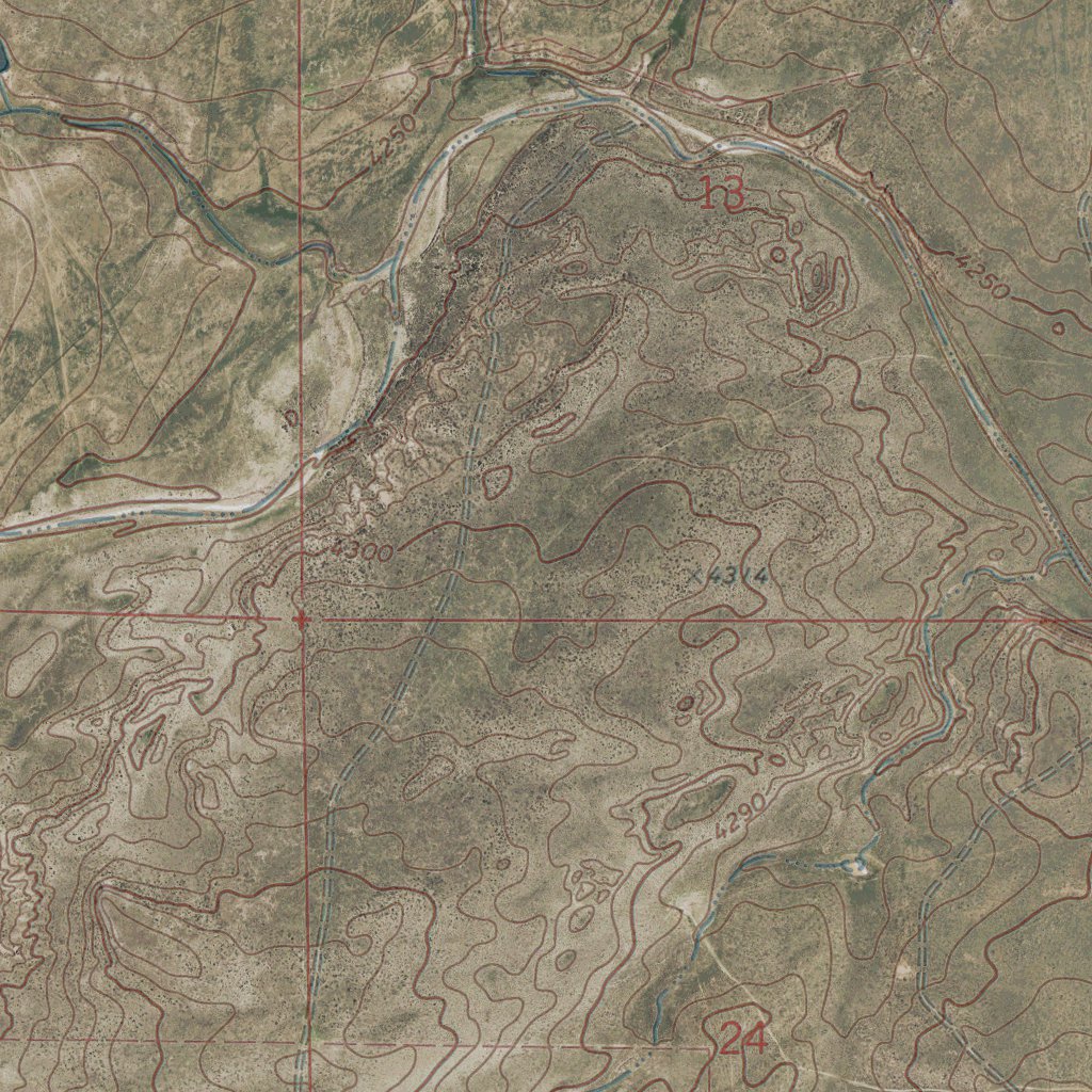 NM-TX-AMISTAD SE: GeoChange 1969-2014 Map by Western Michigan ...