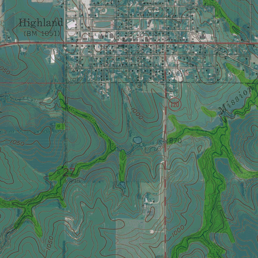 KS-HIGHLAND: GeoChange 1957-2014 Map by Western Michigan University ...