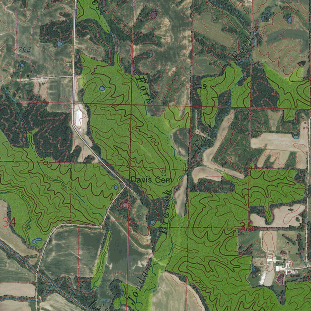 IA-MO-MOUNT STERLING: GeoChange 1965-2012 Map by Western Michigan ...